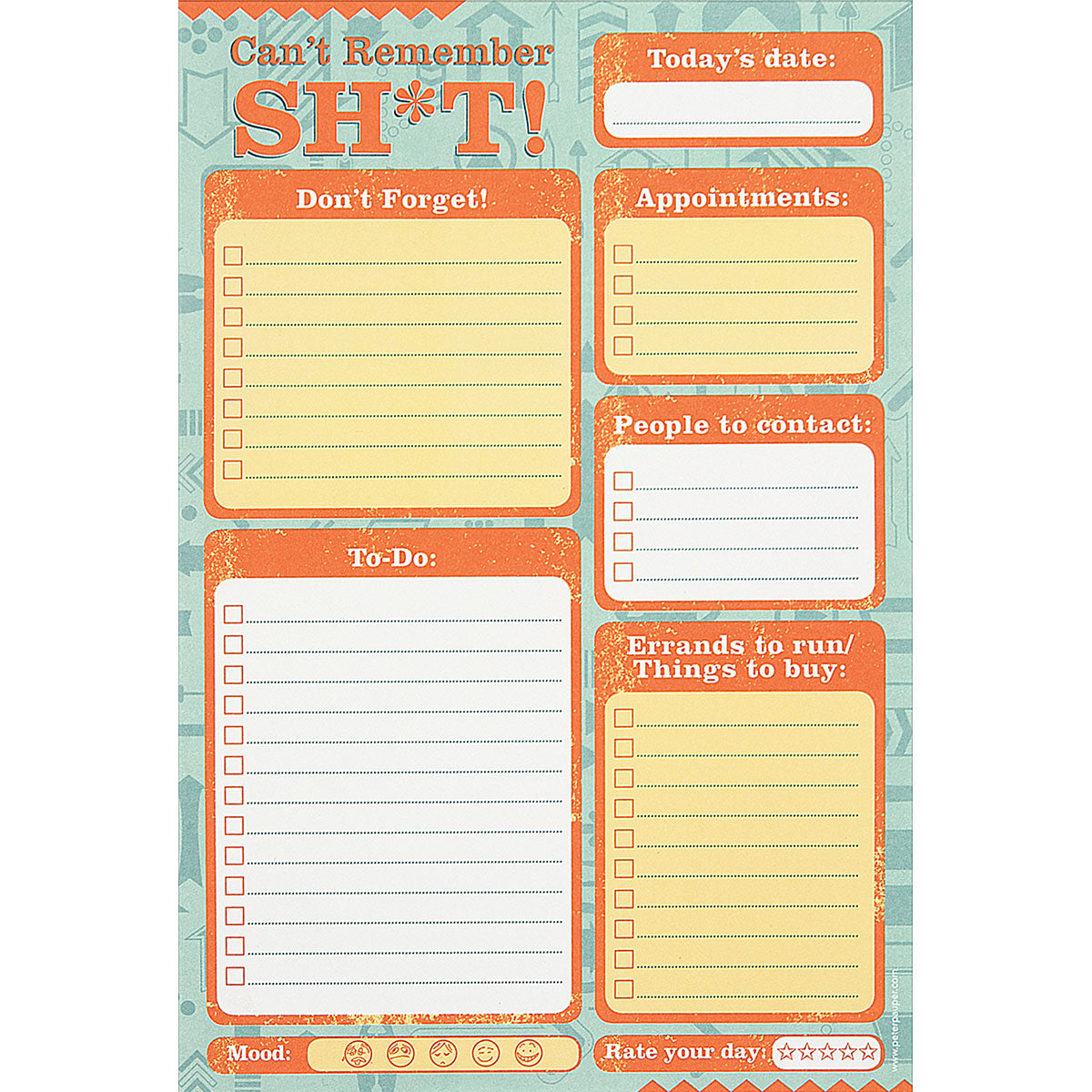 CAN'T REMEMBER SHIT Notepad – Eves Garden BDA